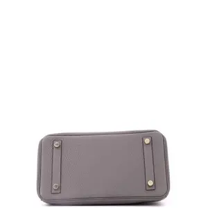 Hermès Birkin Handbag Togo With Gold Hardware 25 - Grey