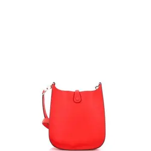 Hermès Evelyne Sellier Bag Epsom Tpm - Red