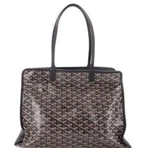 Goyard Hardy Pet Carrier Coated Canvas Pm - Black