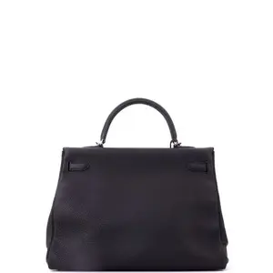 Hermès Kelly Handbag Togo With Palladium Hardware 35 - Black