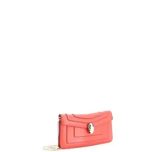 BVLGARI Serpenti Forever Chain Clutch Leather