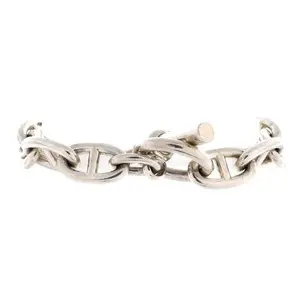 Hermès Chaine D'ancre Bracelet Sterling Silver Very Large