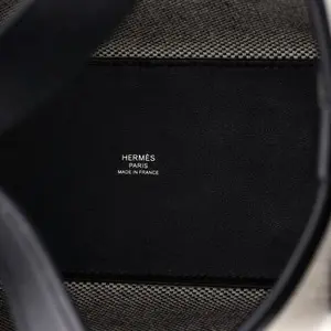 Hermès Cabas H En Biais Tote Canvas With Leather 27