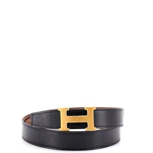Hermès Constance Reversible Belt Leather Medium - Black
