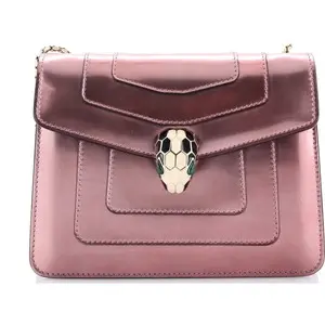 BVLGARI Serpenti Forever Square Shoulder Bag Leather Small