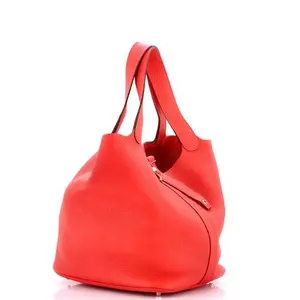 Hermès Picotin Lock Bag Clemence Gm - Red