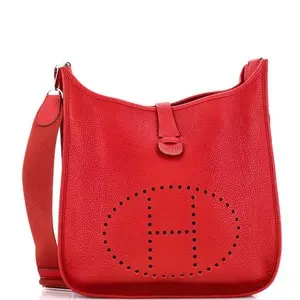 Hermès Evelyne Bag Gen Iii Clemence Gm - Red