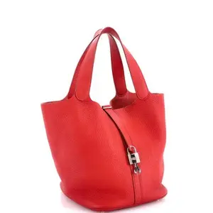 Hermès Picotin Lock Bag Clemence Gm - Red