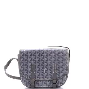 Goyard Belvedere Messenger Bag Coated Canvas Pm - Grey