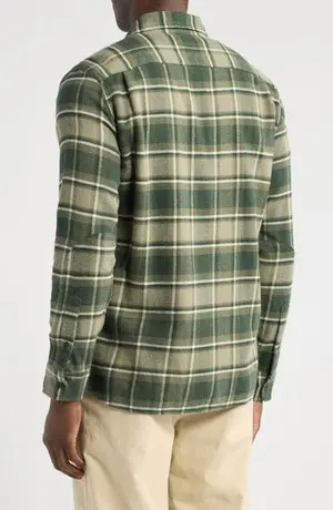 FLINT & TINDER BY HUCKBERRY Architect Flannel Shirt - Clover Plaid