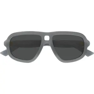 Bottega Veneta Bv1494s 53mm Polarized Gradient Navigator Sunglasses - Grey