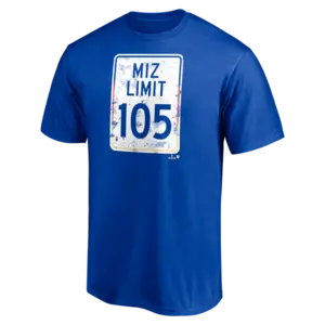 BREAKINGT Jacob Misiorowski Miz Limit Graphic T-shirt - Royal