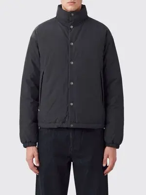 The North Face Short Padded Nylon Puffer Jacket With High Collar And Elasticated Cuffs - Black
