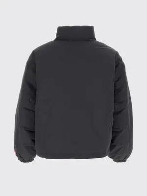 The North Face Short Padded Nylon Puffer Jacket With High Collar And Elasticated Cuffs