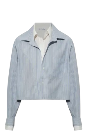 Acne Studios Cropped Striped Shirt