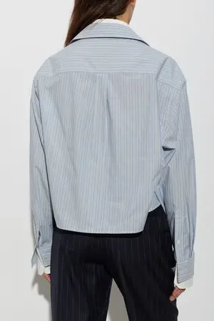 Acne Studios Cropped Striped Shirt