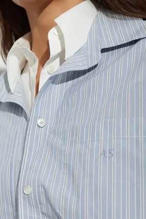 Acne Studios Cropped Striped Shirt