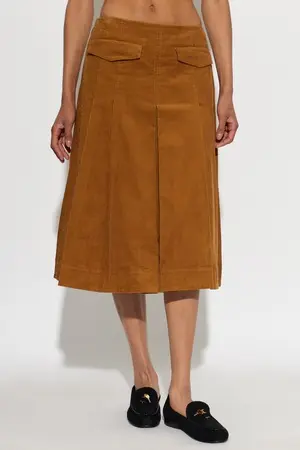 Tory Burch Corduroy Midi Skirt