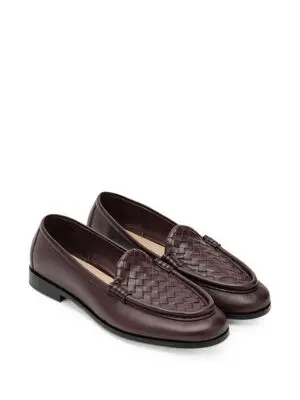 Bottega Veneta Silenzio Leather Loafers - Multicolor