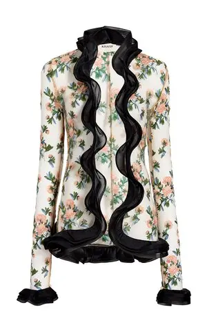 Khaite Lana Embroidered Cotton-blend Jacket - Multi
