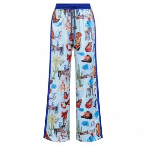 JESSICA RUSSELL FLINT Lounge Pant Western - Blue
