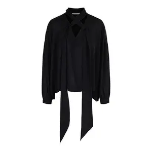 TIRILLM Sadie" Silk Blouse - Black