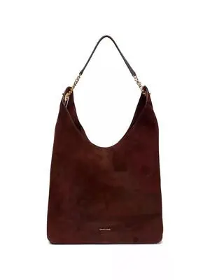 Veronica Beard Jour Espresso Suede Shoulder Bag