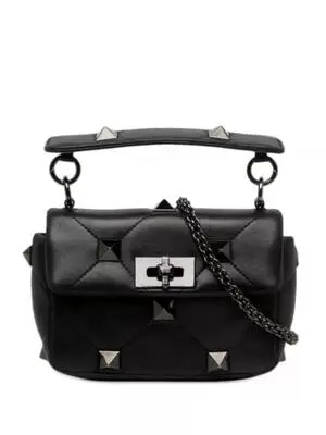 Valentino Garavani 2018-2026 Small Nappa Monochrome Roman Stud Satchel