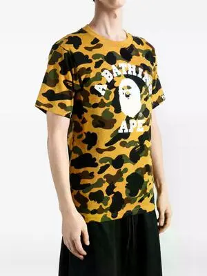 A BATHING APE 1st Camo Logo-print T-shirt - Yellow