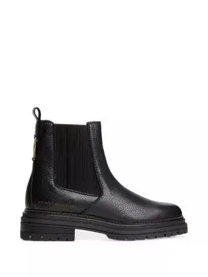 Tommy Hilfiger Pebbled-leather Chelsea Boots