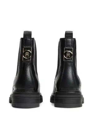 Tommy Hilfiger Pebbled-leather Chelsea Boots