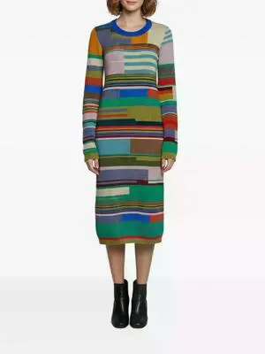 Marni Striped Midi Dress