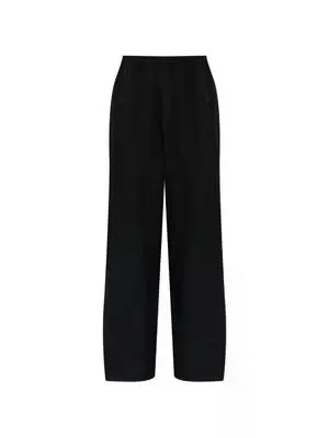 Balenciaga Elasticated-waistband Logo-embroidered Track Pants - Black