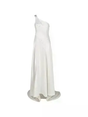 MARCO GABRIELLI ATELIER One-shoulder Crystal-embellished Maxi Dress