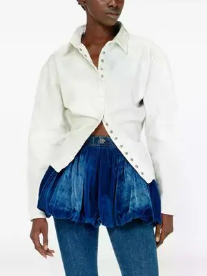 DIESEL® Fitted Shirt In Denim - White