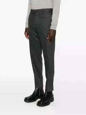 PT TORINO Pressed-crease Tailored Trousers - Grey