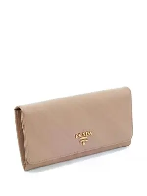 Prada Saffiano Logo-plaque Wallet