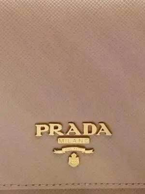 Prada Saffiano Logo-plaque Wallet