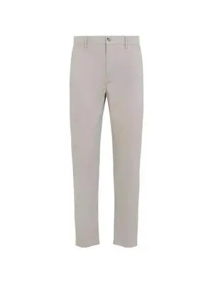 Canali Straight-leg Chino Trousers - Grey