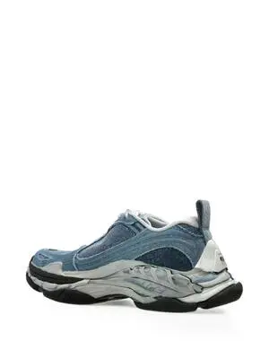 Balenciaga Triple S.2 Denim Sneakers - Blue
