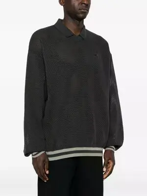 Adidas Logo-print Mesh Sweater