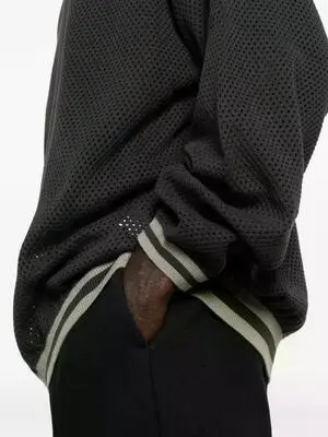 Adidas Logo-print Mesh Sweater