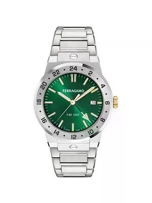 FERRAGAMO F-80 Gmt 41mm Watch - Green