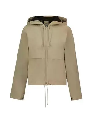 Rains Suva Hardshell Short String W Jacket - Neutrals