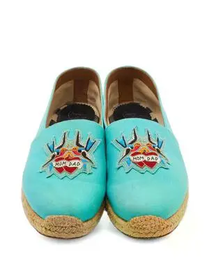 CHRISTIAN LOUBOUTIN Mom Dad Gala Embroidered Espadrilles