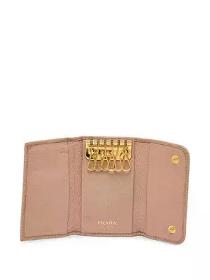 Prada Logo-plaque Leather Key Holder
