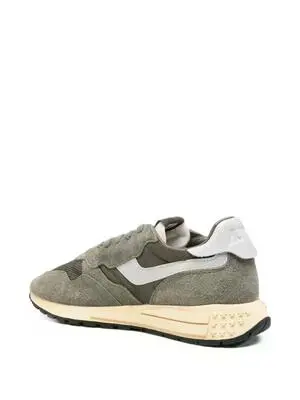 AUTRY Reelwind Panelled Suede Sneakers - Green