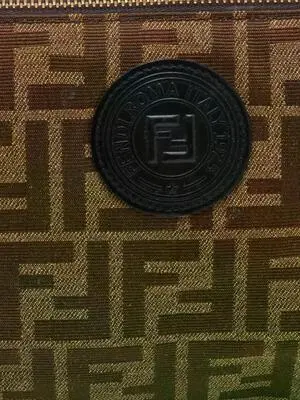 Fendi 2021 Zucca Zip Clutch Bag