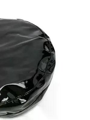 Emporio Armani Glossy-finish Beret - Black