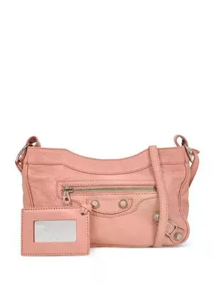 Balenciaga Hip Leather Shoulder Bag - Pink